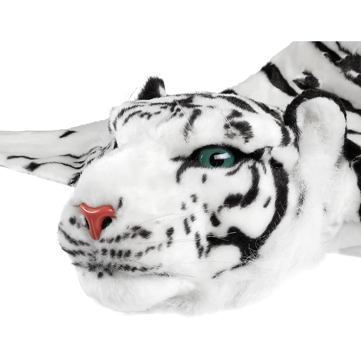 BRUBAKER Huge White Tiger Rug 78x47 Inch