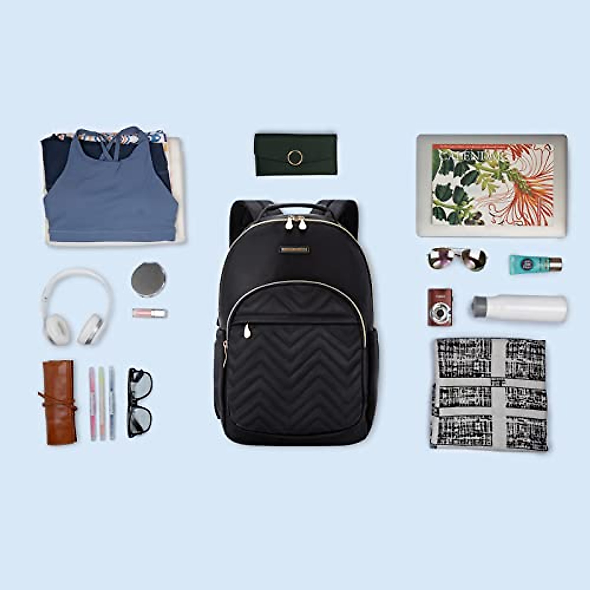 LIGHT FLIGHT Rolling Briefcase & Laptop Backpack for Women, Mobile Office for Business Trip, Travel, Work, Luggage Set