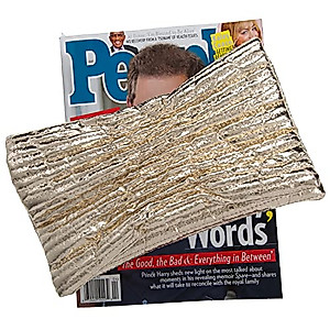 JNB Metallic Quilted Envelope Clutch,Gd44