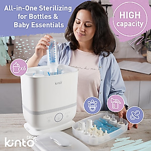 Kinto Tech Baby Bottle Sterilizer and Dryer - 7 in 1 Steam Cleaner and Washer for Baby Bottles Pacifiers Breast Pump