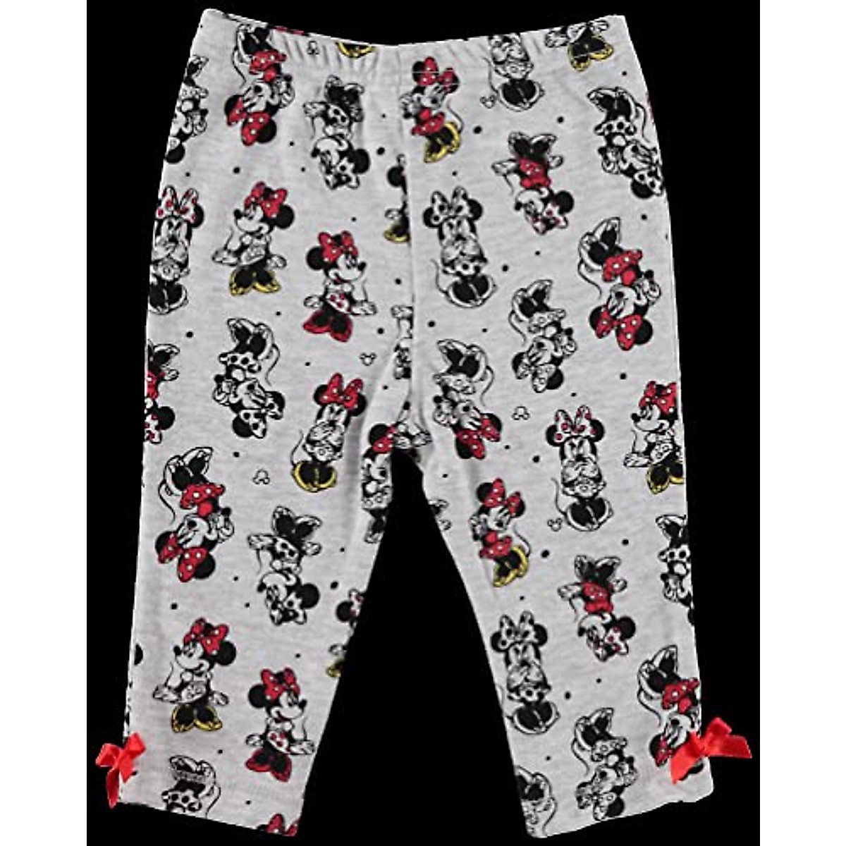 Disney Minnie Mouse Newborn Baby Girls 4 Piece Outfit Set: Bodysuit Pants Bib Hat Red 3-6 Months