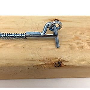 MI MADOL IMPORTS, LLC MADOL Safety Latch with Eye and Hook [2844-10] Pack of 10- ALDABA o GANCHO con Cerrojo para cerrar puerta o Ventana (10)