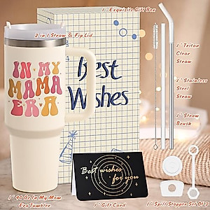 Gusgopo Mother's Day Gifts, 40 Oz In My Mama Era Tumbler Set, Mom Cup for Women Her, Birthday Christmas Gifts for Mom