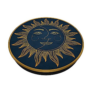 Sun and Moon Pop Socket for Phone PopSockets Cute Sun & Moon PopSockets Swappable PopGrip