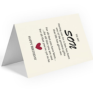 To My Son, Birthday Card for Son, Son Birthday Card, Birthday Card Son, Birthday Card Son, Happy Birthday Son Card, To My Son from Mom, Gifts for Adult Son Gift Ideas, Birthday Card Son Adult