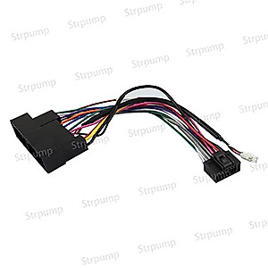Strpump 16pin Car Radio Stereo Power Retrofit Harness Cable Wire Compatible fit for Hyundai Accent Sonata Tucson Sonata IX35 Kia Forte Optima Soul Ceed Low Trim Model with Radio Antenna Adapter