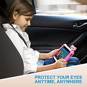 CPLUS Distance Sensor for Kids – Sensor Alarm for Nearsightedness Prevention – Cute Pink Cat Design – Professional Child Distance Alarm – Fire HD 7 8 10 Kids Tablet