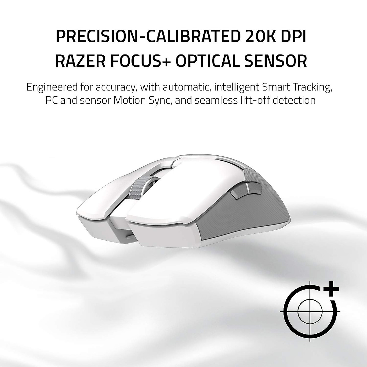 Razer Viper Ultimate Lightweight Wireless Gaming Mouse & RGB Charging Dock: Hyperspeed Wireless Technology - 20K DPI Optical Sensor - 74g Lightweight - 70 Hr Battery - Mercury White