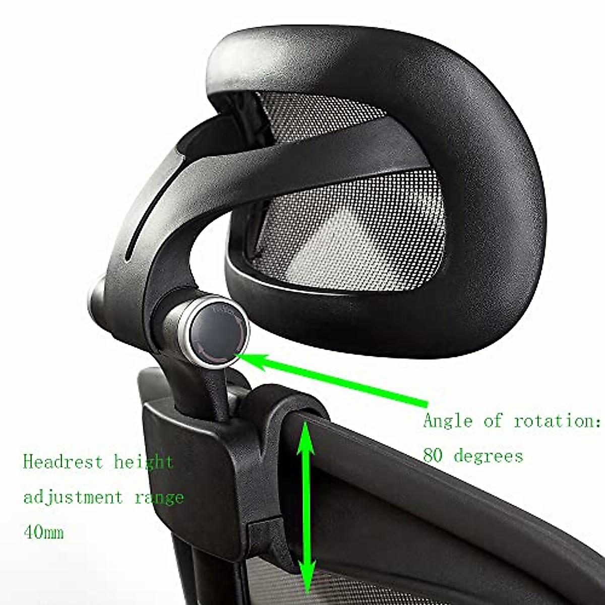 New Headrest for Herman Miller Classic and Remastered Aeron Office Chair Black Headrest Only - Chair Not Included