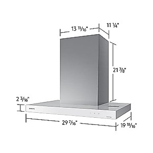 Samsung 30" Bespoke Smart Wall Mount Hood in Clean White, NK30CB600W12AA