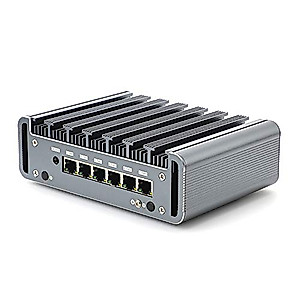 HSIPC 11th Gen i7 1165G7 Firewall Micro Appliance, Mini PC, Nano PC, Router PC(16G 128G) with 6 RJ45, AES-NI, 2.5GBE,HDMI USB3.0 Console,Compatible with Pfsense OPNsense
