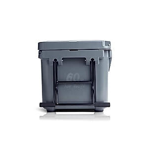 Blue Coolers Ice Vault – 60 Quart Roto-Molded Ice Cooler with Wheels | Large Ice Chest Holds Ice up to 10 Days | Charcoal Gray