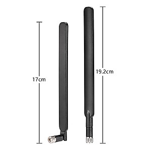 Bingfu SMA Male 4g LTE Antenna 6dBi (2-Pack) Compatible with Verizon AT&T T-Mobile Sprint 4G LTE Wireless Router CPE Hotspot IoT Gateway Modem Cellular Trail Camera