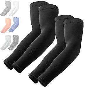 OutdoorEssentials UV Sun Protection Arm Sleeves - Compression Arm Sleeve, UV Arm Sleeves for Men,Women - Sports Cooling Sleeves, Baseball, Golf