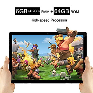 Android Tablet 10 inch, Android 12 Tablet, 6GB RAM 64GB ROM, 512GB Expand Android Tablet with Dual Camera, 5G & 2.4G WiFi, Bluetooth, 8000mAh, HD Touch Screen, Google GMS Certified