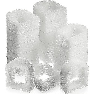 50 Pieces Pet Fountain Filter Cat Replacement Foam Filters Replacement Fits for Pet Fountain Filters Multiple Pet Fountain Foam Filters Cat and Dog Fountain Foam Filters