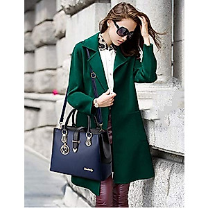 Segater® Women Handbags Work Shoulder Bag Ladies Tote PU Leather Hobo Satchel with Heart Pendant