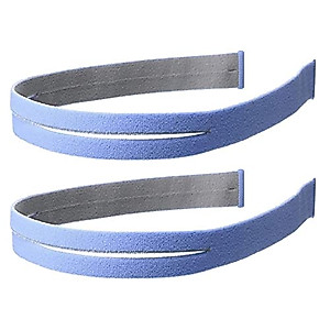 Airfit P10 Premium Durable CPAP Headgear Strap Replacement by Dreamfinder Supplies, Compatible with Resmed Airfit P10 Nasal Pillow CPAP mask with Headgear System, Blue/Gray (2 Pack)