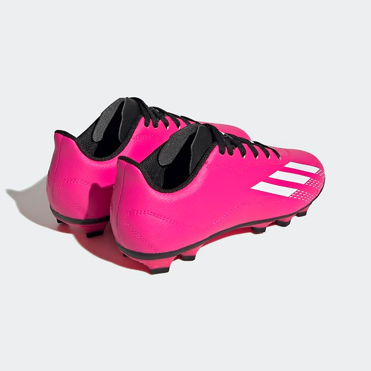 adidas X SPEEDPORTAL.4 Flexible Ground Soccer Shoe, Team Shock Pink/White/Black, 3.5 US Unisex Little Kid