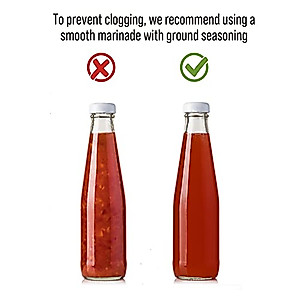 NC Marinade Injector Syringe Meat Needles, Meat Injector Kit with Case,Injection Brine Marinades for Meat, Turkey, Chicken,Beef,Fish-15ml Barrel Chamber-4 x 4.4 Inch S/S Needles