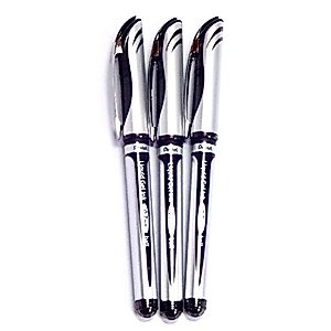 Pentel EnerGel Liquid Gel Ballpoint Pen, 0.7mm Metal Tip, Black Ink (BL57-A), 3 pens per Pack (Japan Import) [Komainu-Dou Original Package]
