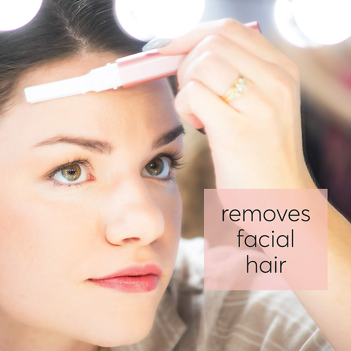 Kai About Face Sonic Beauty Wand with Bonus Eyebrow Shaper; Battery Operated Face Hair Remover; Face, Chin, & Lip Hair Remover, Face Hair Remover Tool for Women, Epilator for Men & Women