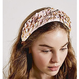 Crystal Velvet Headband Cross Knotted Turban Headdress Colorful rhinestone Statement Wide Hair Band Hoop Accessories For Women Girls
