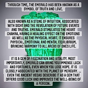 Roxxy Crystals Amulet Talisman Emerald Ring Luxury Almond Shape. Magical Birth Stone ring Psychic spell ring. Lucky Ring Witch Jewelry, Reiki, Wicca (7)