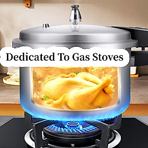 AUNMAS Stovetop Aluminum Pressure Cooker, 18cm Bottom 3L Mini Pressure Cooker Pressure Cooker for Canning Stove Top Fast Cooking