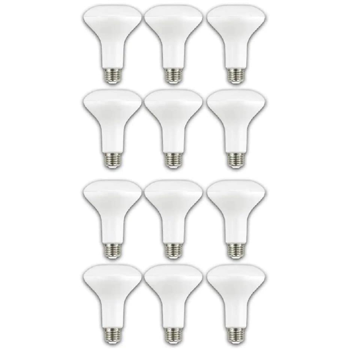 EcoSmart 65-Watt Equivalent BR30 Dimmable Energy Star LED Light Bulb Soft White (12-Pack)