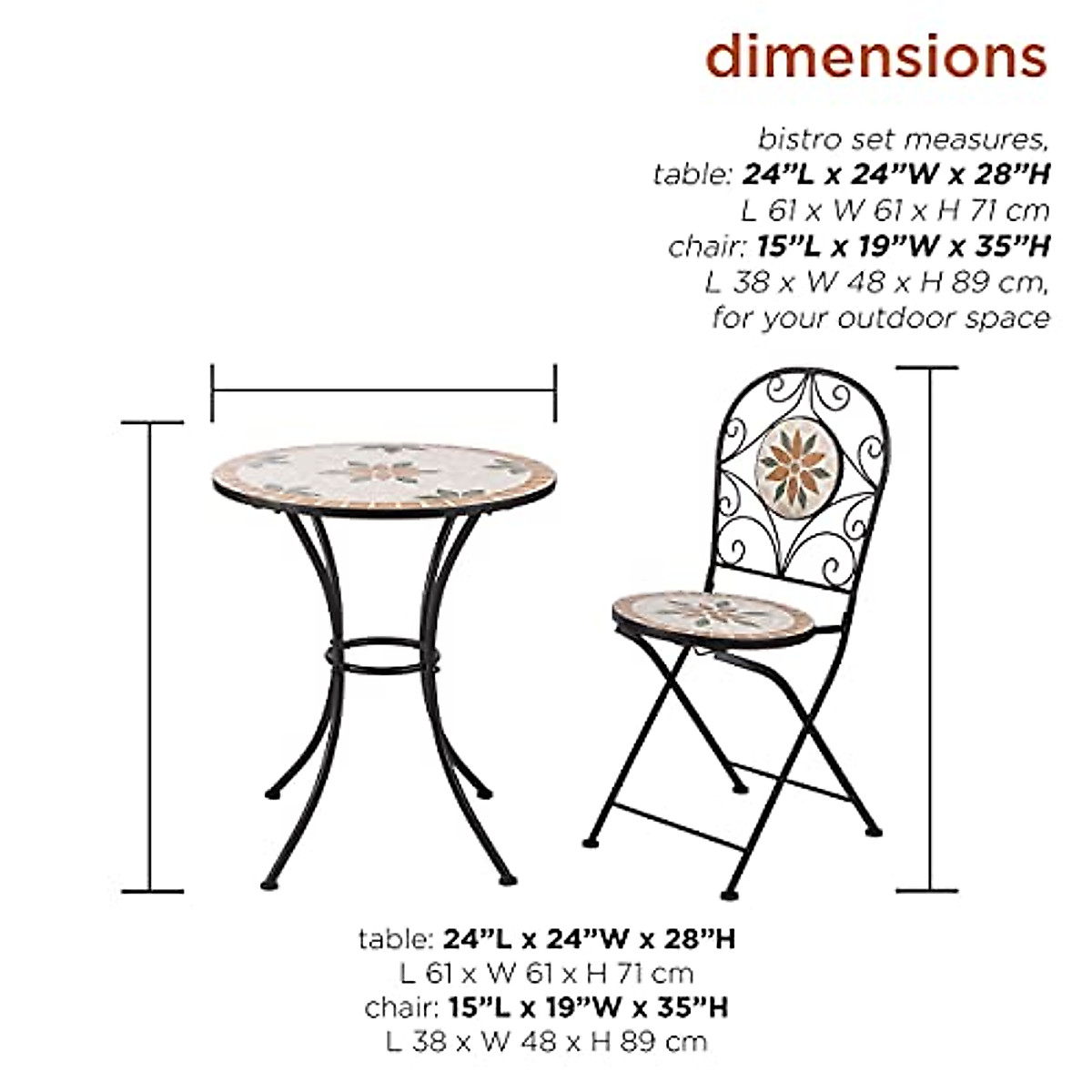 Alpine Corporation Jfh918A Garden Furniture, One Size, Tan