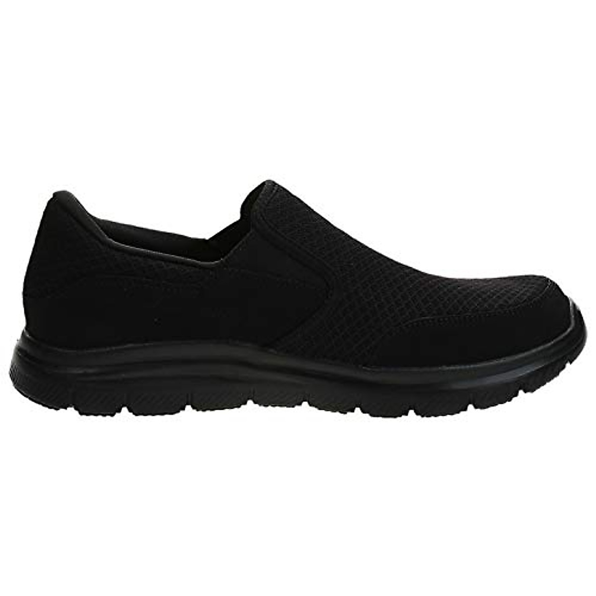 Skechers Men's Black Flex Advantage Slip Resistant Mcallen Slip On - 9.5 D(M) US