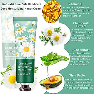 18 Pack Hand Cream Gift Set Bulk Small Hand Lotion for Dry Cracked Hands,Moisturizing Lotion Gift Set With Shea Butter For Women,Mini Travel Size Lotion Bulk Gift For Women Wife Girlfriend Mother