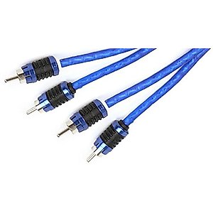 Stinger SI623 3-Foot 2-Channel 6000 Series Audiophile Grade RCA Interconnect Cable, BLUE