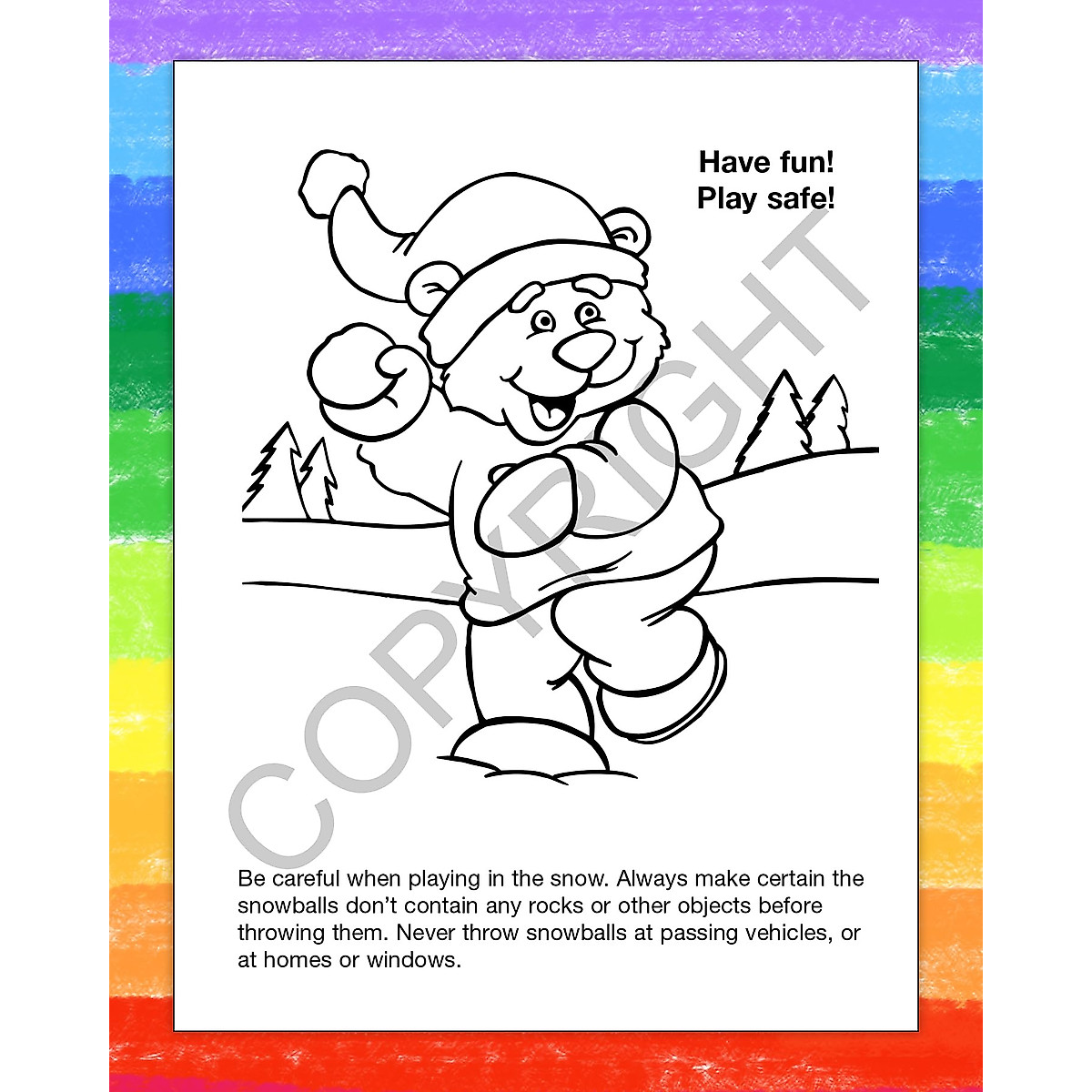 ZOCO - Make Winters & Holidays Safe - Coloring Books (25 Bulk Pack, Without Crayons) - Stocking Stuffers, Toys, Holiday, Christmas Party Favors, Puzzles, Word Search, Activities for Kids