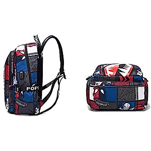 CUDLO Boys girls Backpack Bags Lightweight Sturdy Durable Gift with Plenty of Pockets Backpacks Travel (Red)