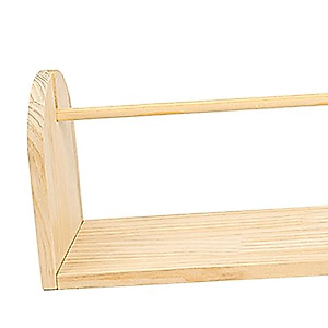 DYNWAVE Yarn Ball Holder, Wooden Crochet Yarn Threading Holder Yarn Ball Winder Embroidery Accessories Knitting Crocheting for Sewing, String Balls, 25cmx12cmx15cm