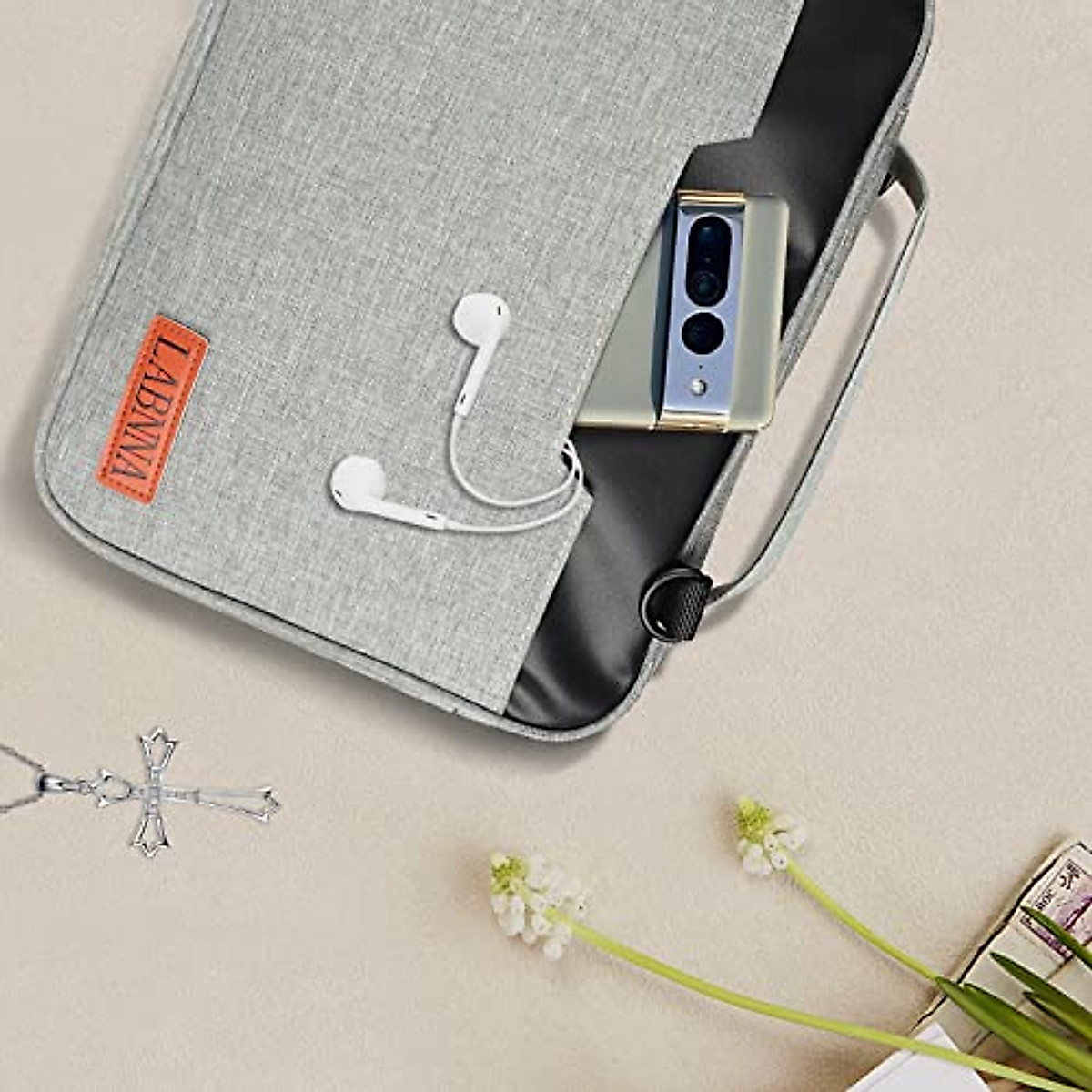 Bible Cover for Men,Bible Carrying Case,Multi-Functional Large Size Zippered Bible Bag Protects Prayer and Study Items Gift for Boys Women Girls