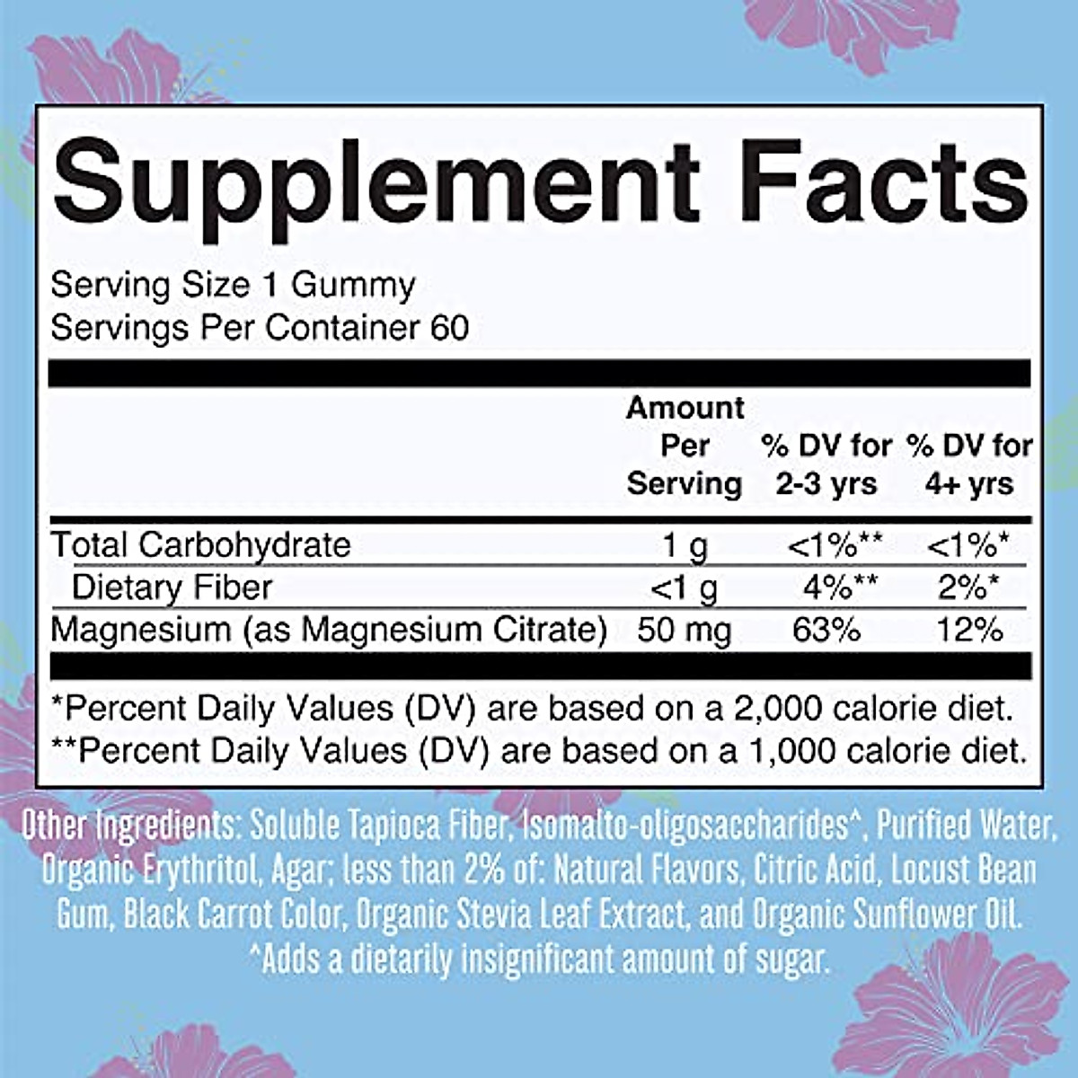 Kids Magnesium Citrate Gummies by MaryRuth's | 2 Month Supply | Sugar Free | Magnesium Supplement | Calm Magnesium Gummies for Kids 2+ | Bone, Nerve, Gut Health | Vegan | Non-GMO | 60 Count