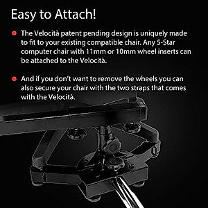 Arozzi Velocita Universal Racing Simulator Cockpit Compatible with Most Racing Sim Gear and Gaming Chairs Collapsible Telescopic and Portable - Black