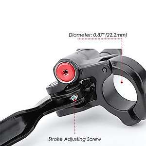 JFOYH 4-Piston MTB Hydraulic Brake Set with 160mm Floating Disc Rotors, Front and Rear Hydraulic Disc Brake Kit For MTB(Pre-bled, Left-Front/Right-Rear)