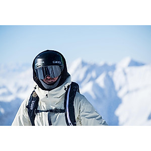 Giro Axis Ski Goggles - Snowboard Goggles for Men - Black Mono Strap with Vivid Onyx/Vivid Infrared Lenses