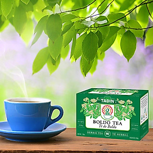 Tadin Boldo Herbal Tea. Caffeine Free. 24 Tea Bags. 1.18 oz. Pack of 3