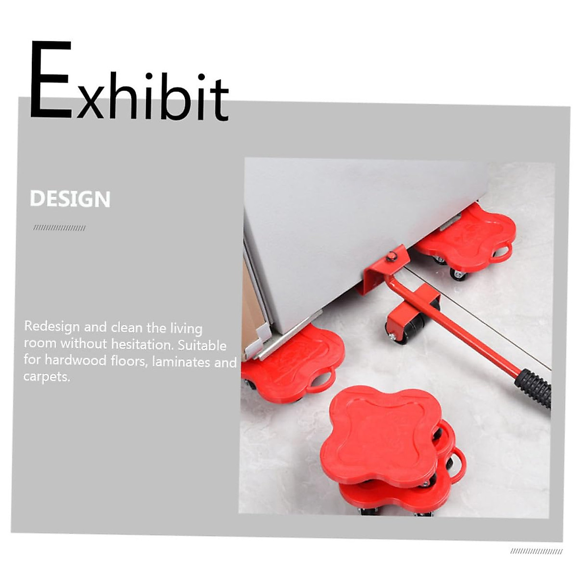 CLISPEED 1 Set Moving Tools Furniture Sliders Moving Pry Bar Furniture Lifters for Heavy Furniture Chair Sliders Moving Home Artifact Mutitool Moving Device Aluminum Alloy Pulley Lifting