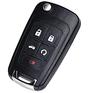Key Fob Replacement Fits for Chevy Cruze Equinox Camaro Impala Malibu Sonic Buick Regal Verano Encore Lacrosse GMC Terrain 2010-2021 OHT01060512 Keyless Entry Remote Control 13504199 Pack of 2 5BTN