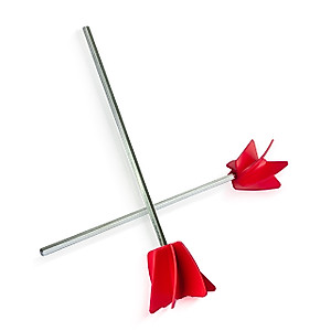 Bicafa 2packs 1 Gallon Paint Mixer for Drill Works with all 3/8 inch and Larger Drills, Resin Epoxy Mixer, Paint Mixer Drill Bit, Drill Mixer Attachment with Paddle Design Fits1 Gallon