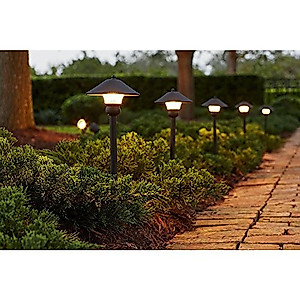 Hampton Bay Low-Voltage LED Bronze Outdoor Light Kit (8-Pack), 22.38"H x 3.5"D x 5"W