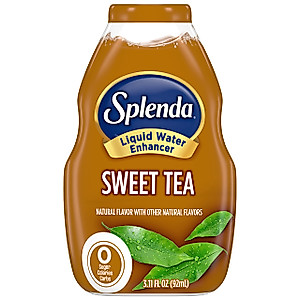 SPLENDA Liquid Water Enhancer Drops, Sugar Free, Zero Calorie, Natural Flavor, Concentrated Drink Mix, 3.11 Fl Oz Each Bottle (Sweet Tea, 2 Pack)