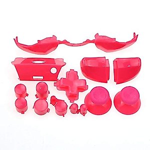 Plastic Bumper Triggers Buttons Full Set ABXY D-pad LB RB LT RT Buttons for Xbox One Elite X1 Controller Color Pink