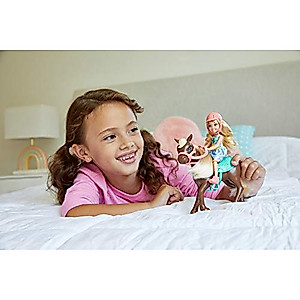 Barbie Club Chelsea Doll & Horse Set, Blonde Small Doll in Removable Skirt, Brown Pony with Blonde Mane & Accessories